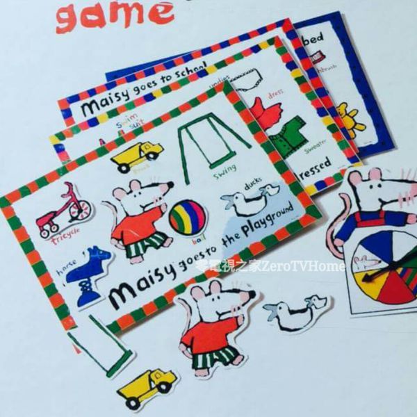 玩桌遊學英文：小鼠波波Maisy配對遊戲 (Maisy board game) - 玩中學 - KidsPlay親子就醬玩